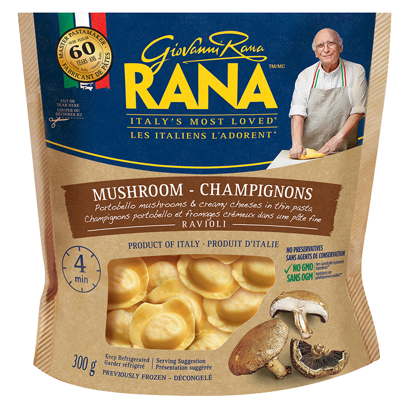 MUSHROOM RAVIOLI WITH SAUSAGE, ROSEMARY AND ROQUEFORT - Giovanni Rana