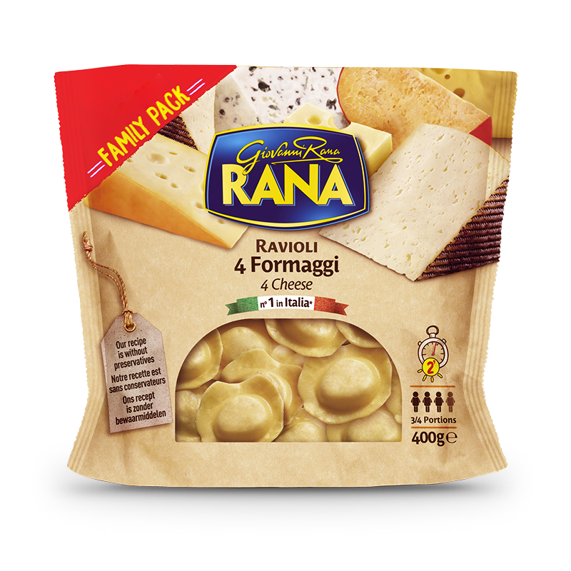 Ravioli 4 Cheese 400 g - Giovanni Rana